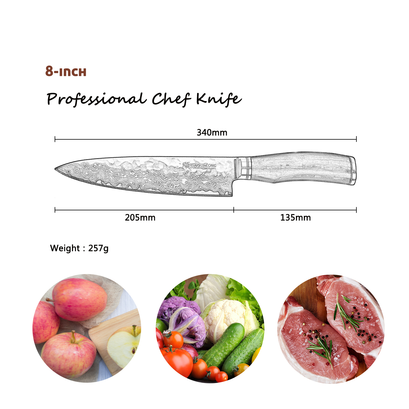 Chef’s Knife 8 Inch - YOUSUNLONG