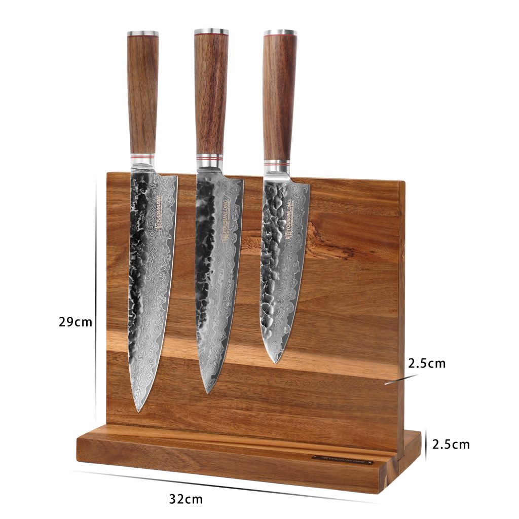 5-Piece Kitchen Knife Set with Holder - YOUSUNLONG