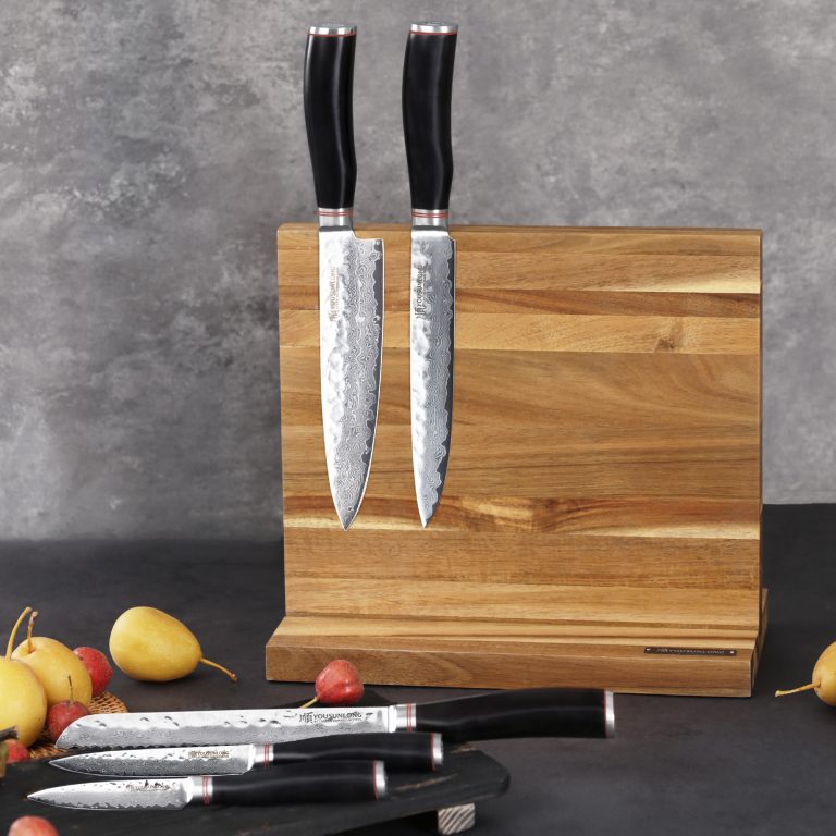 5-Piece Kitchen Knife Set with Holder - YOUSUNLONG